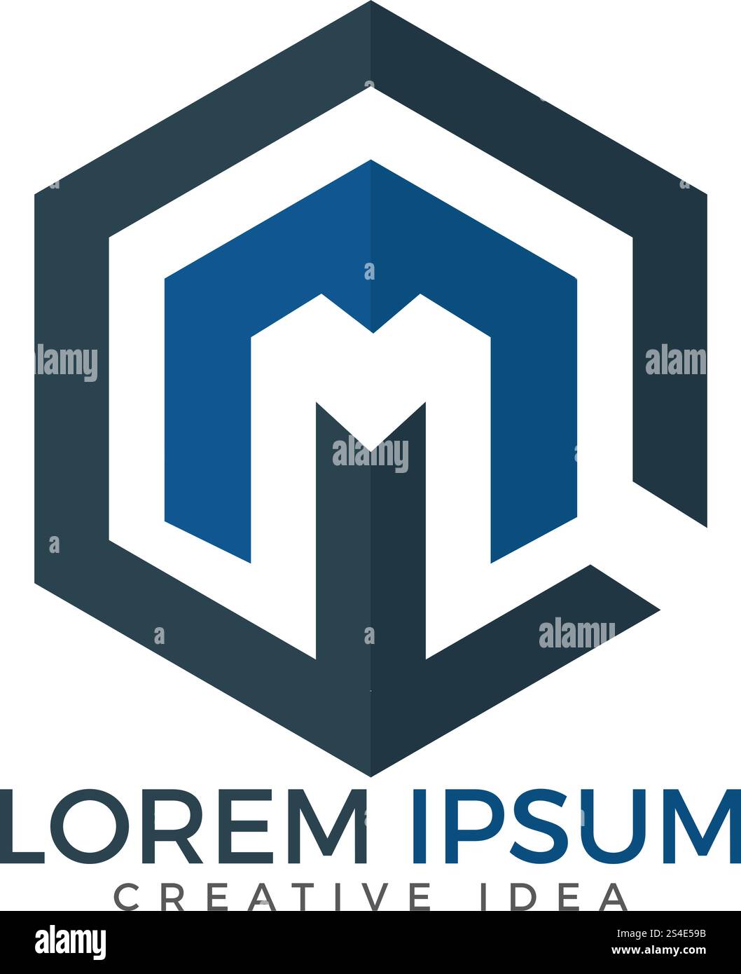 Abstract letter M vector logo concept Stock Vector Image & Art - Alamy