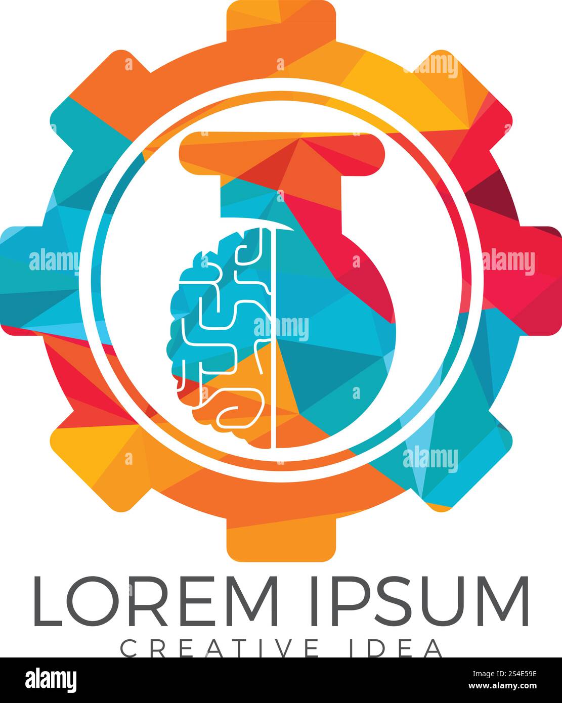 Brain lab logo design Stock Vector Image & Art - Alamy