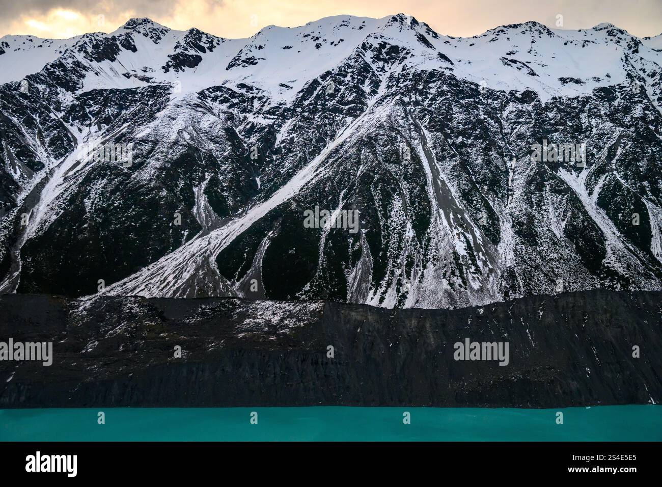Aerial views of Aoraki/Mount Cook National Park via Helicopter Stock ...