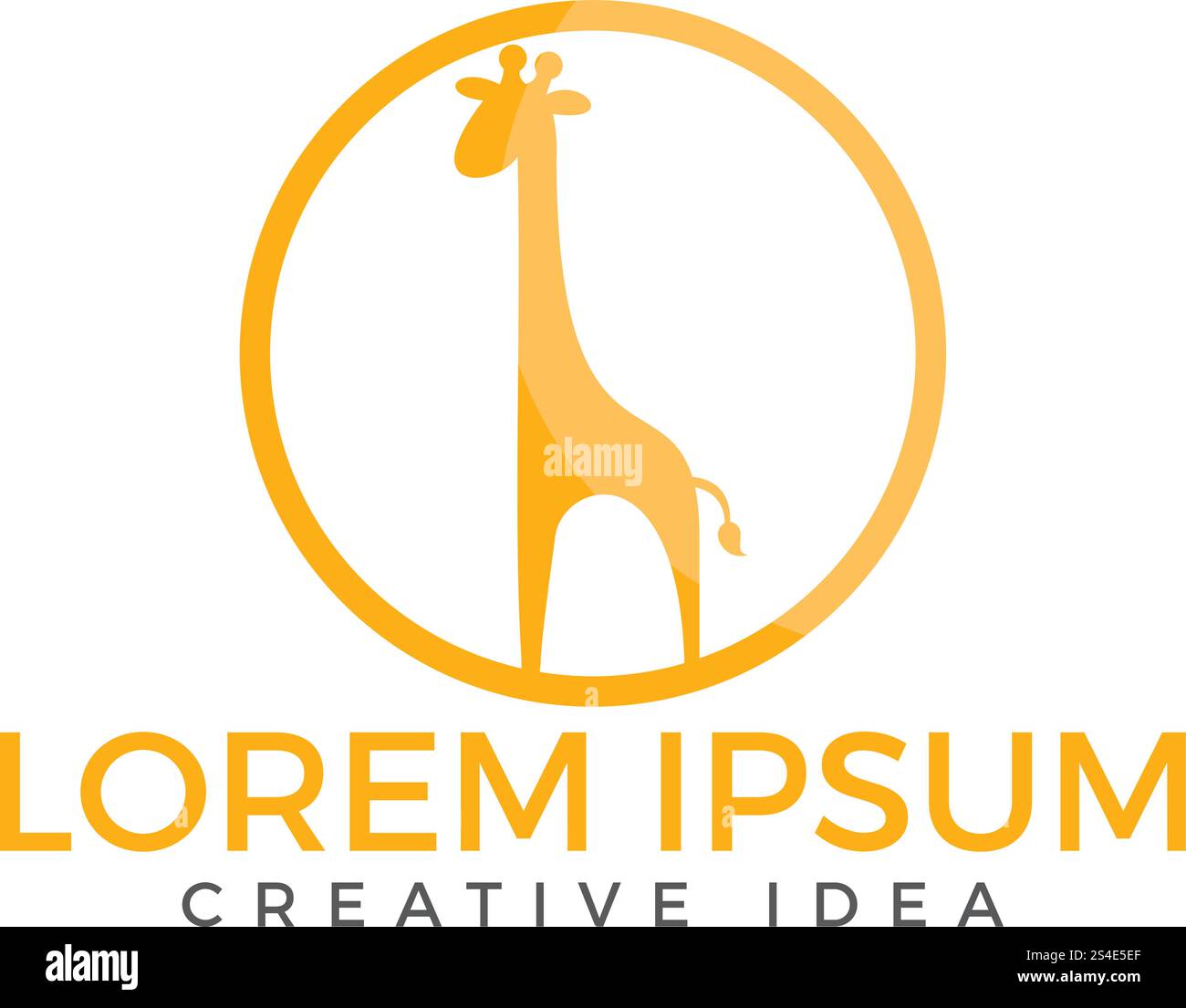 Creative giraffe logo hi-res stock photography and images - Alamy