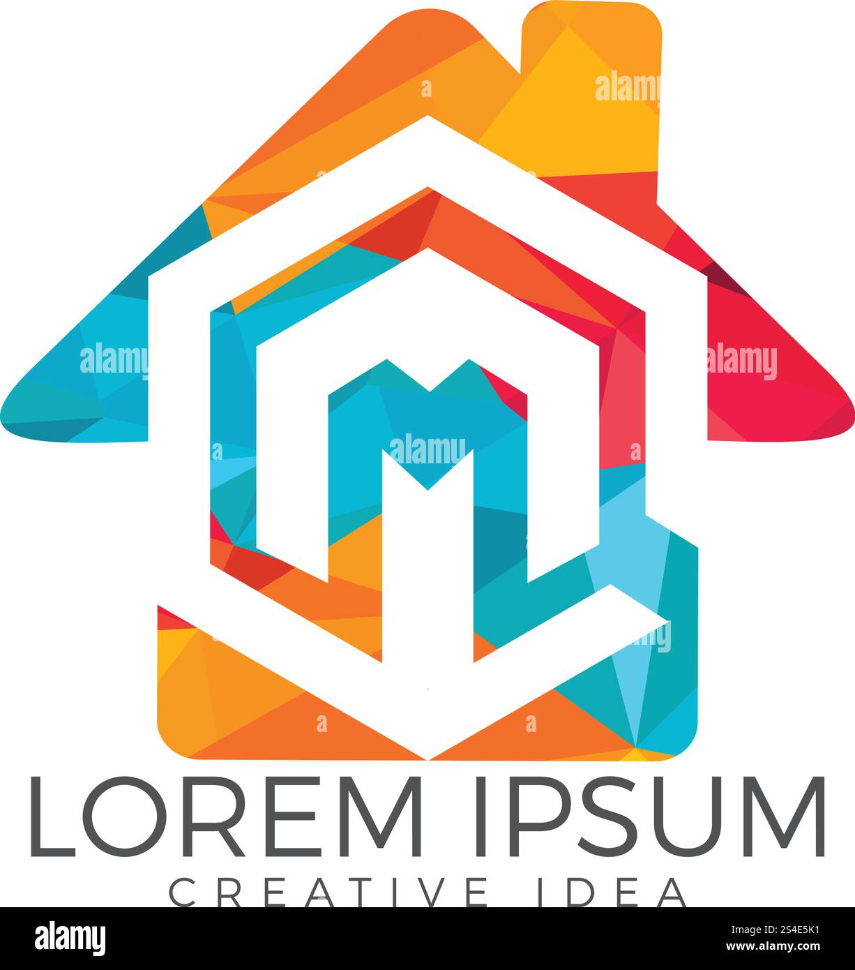 Home Letter M Logo Design Stock Vector Image & Art - Alamy