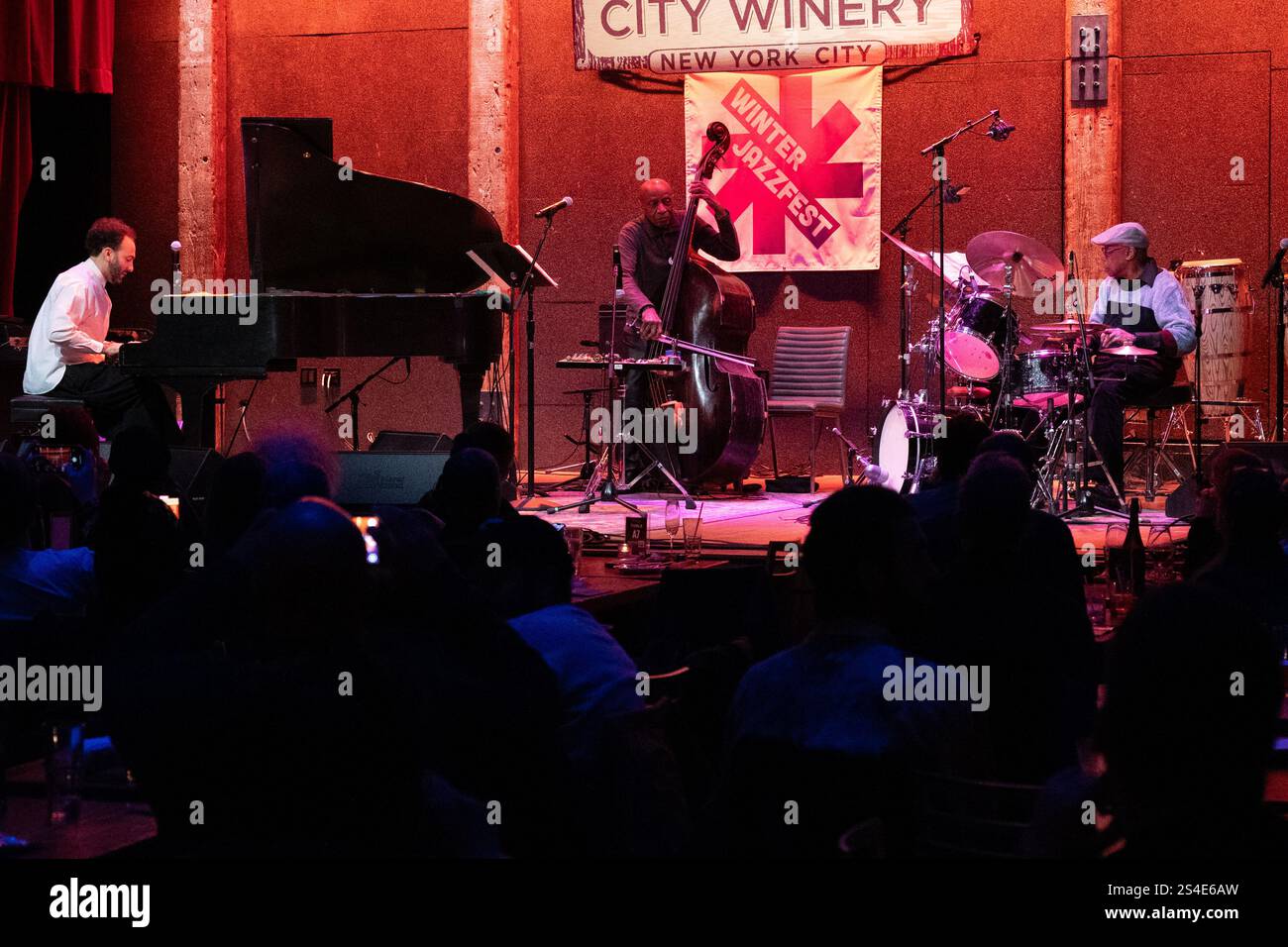 New York, USA. 10th Jan, 2025. Jazz royalty 87-year-old bassist Reggie ...