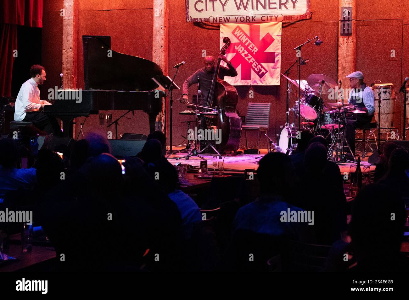 New York, USA. 10th Jan, 2025. Jazz royalty 87-year-old bassist Reggie ...