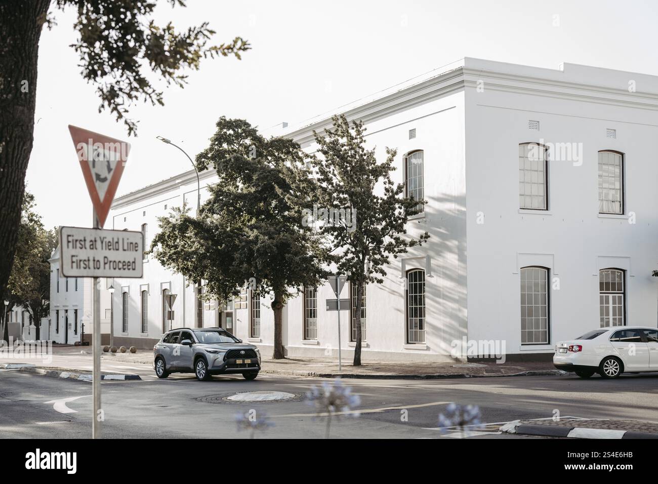 Dorp Street in Stellenbosch, Cape Town, South Africa, Africa Stock ...