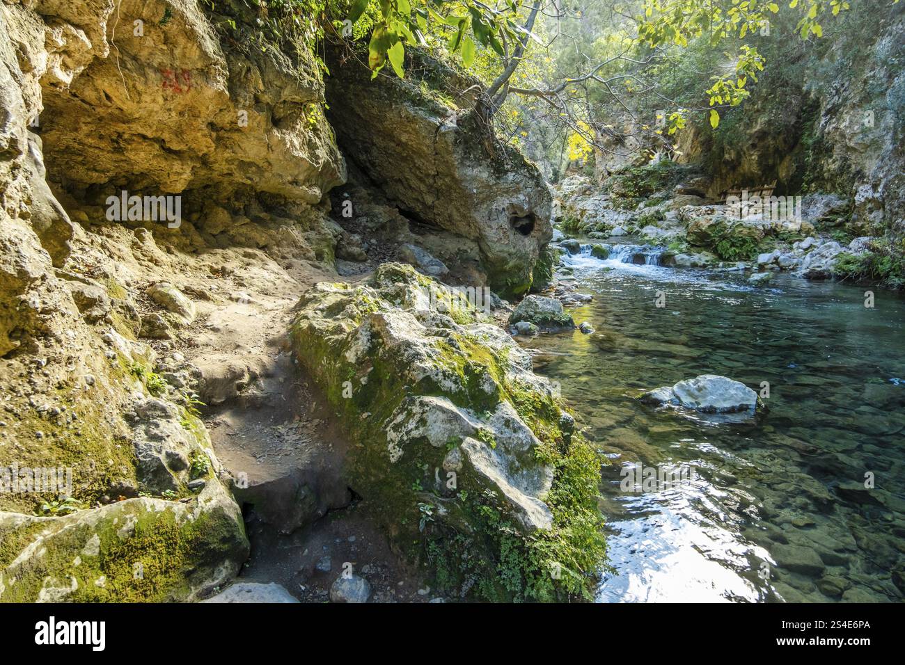 Beautiful Waterfalls Akchour in Chefchaouen, Morocco, North Africa ...