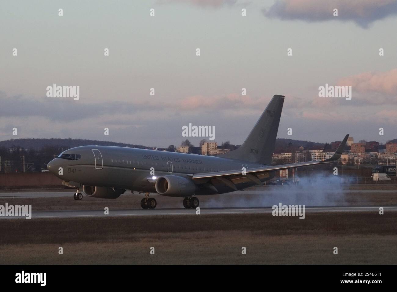 This special aircraft was on display in Stuttgart today: a Boeing C-40A ...