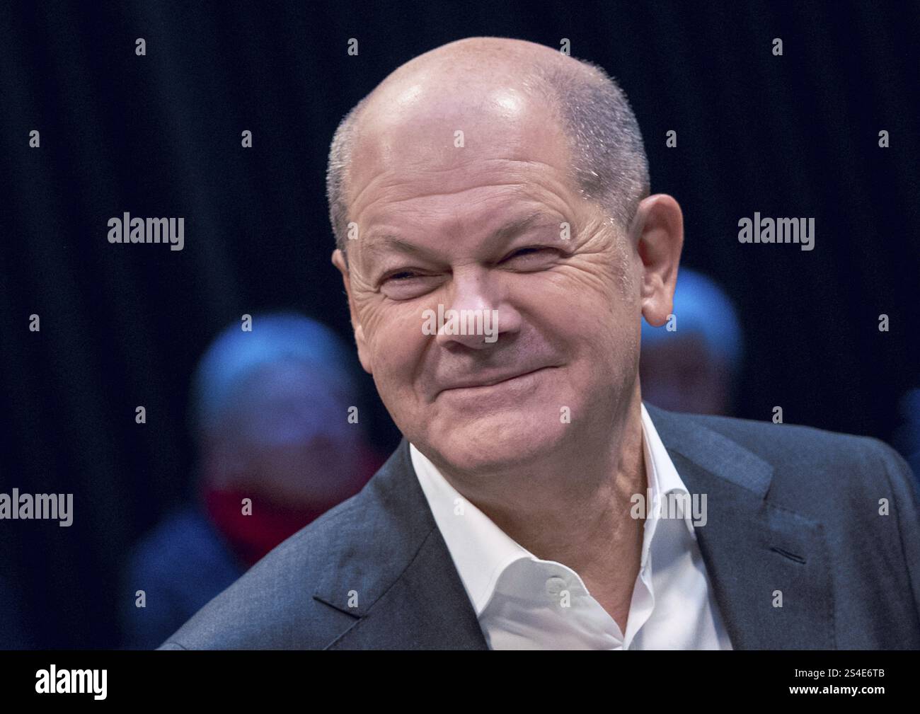 Federal Chancellor Olaf Scholz on Deutschlandfunk Kultur's Studio 9 live radio show at the ...