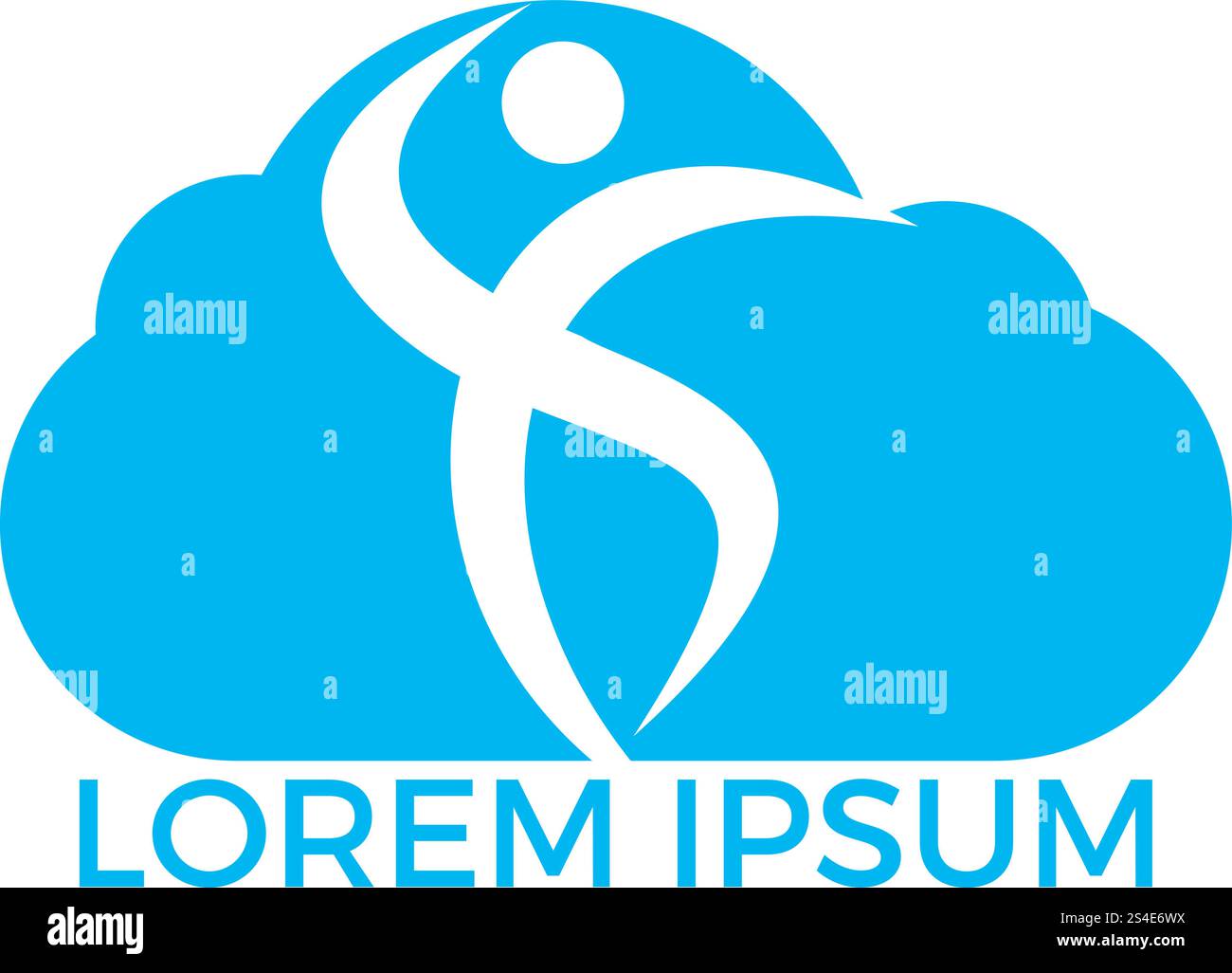 Human Cloud Logo Design Stock Vector Image & Art - Alamy