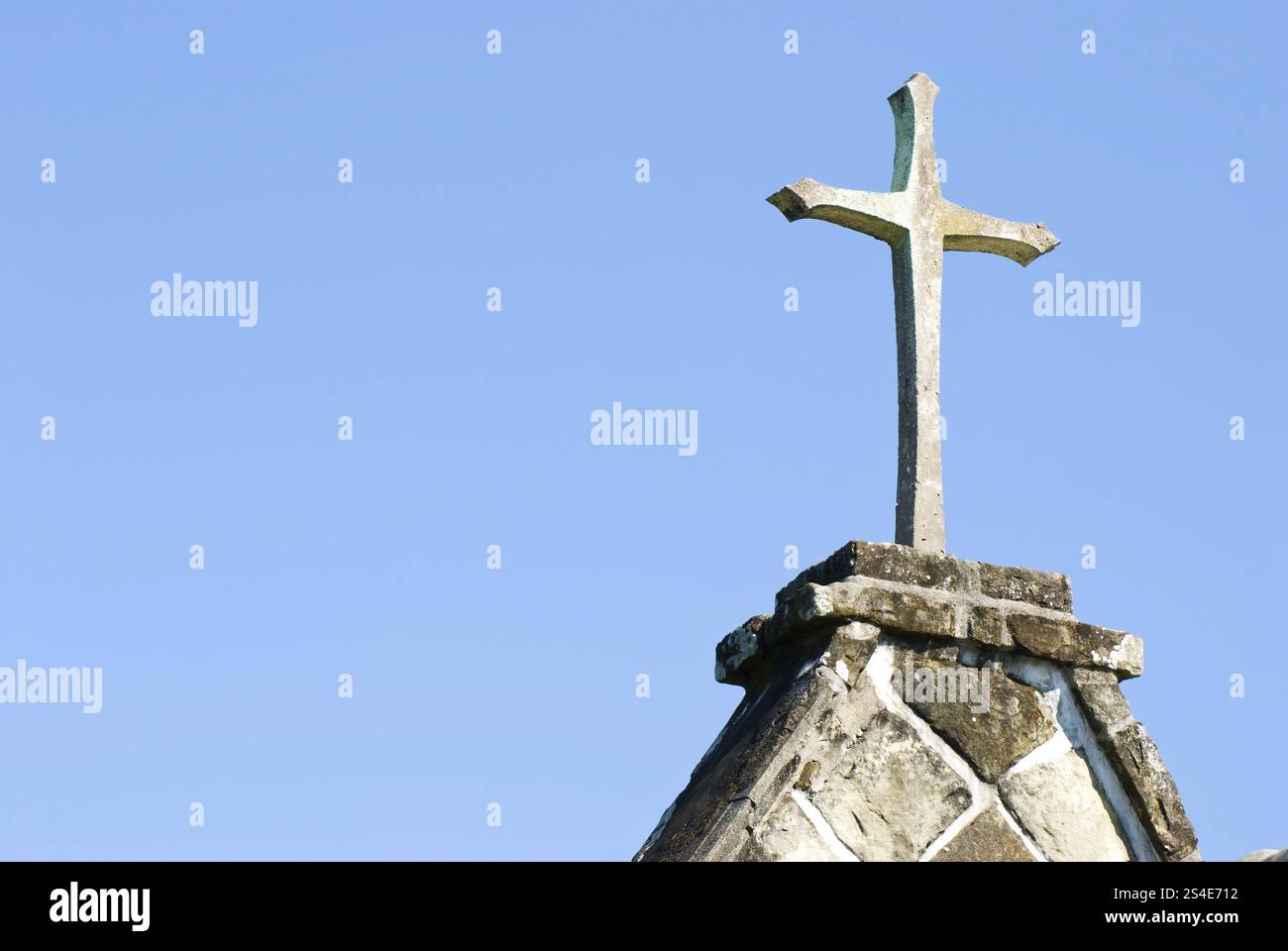 Cross on the top of old church. Taiwan, Asia Stock Photo - Alamy