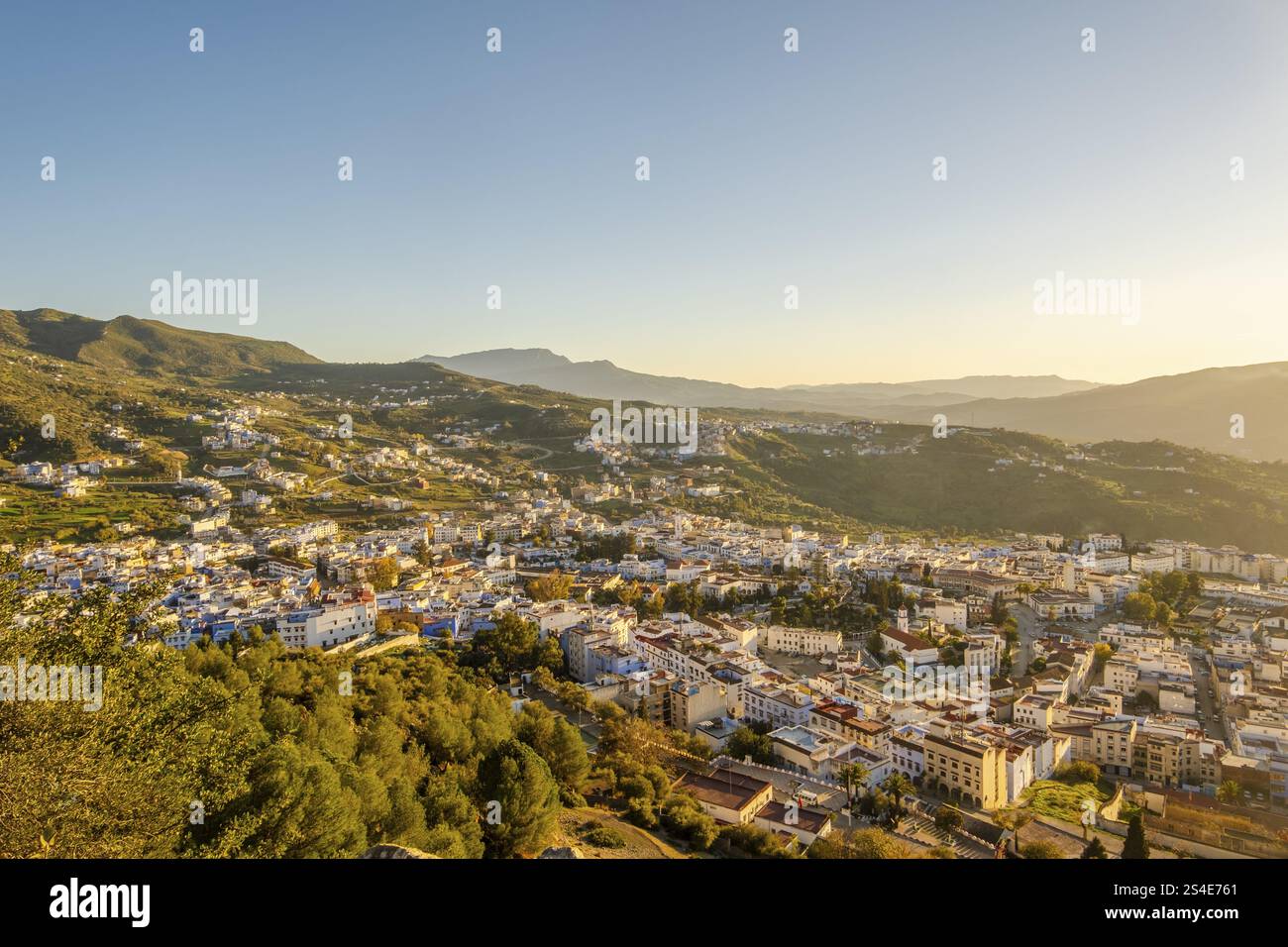 Aerial View of Chefchaouen in Morocco Stock Photo - Alamy