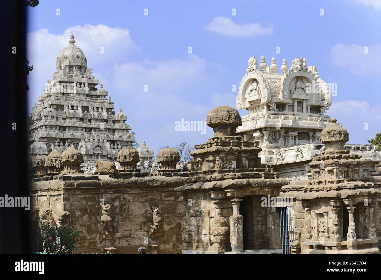 Kanchipuram, Tamil Nadu, South India, India, Historic stone temple with ...