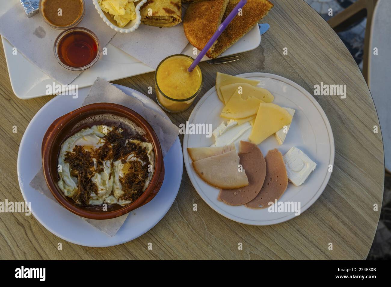 Delicious Traditional Moroccan Breakfast Stock Photo - Alamy