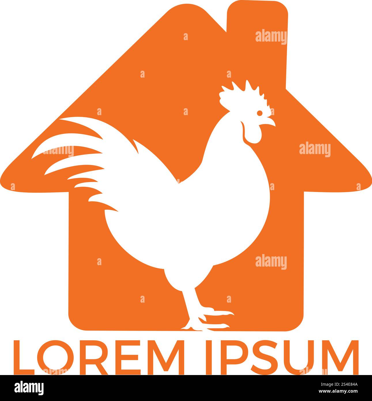 Rooster home vector logo design Stock Vector Image & Art - Alamy