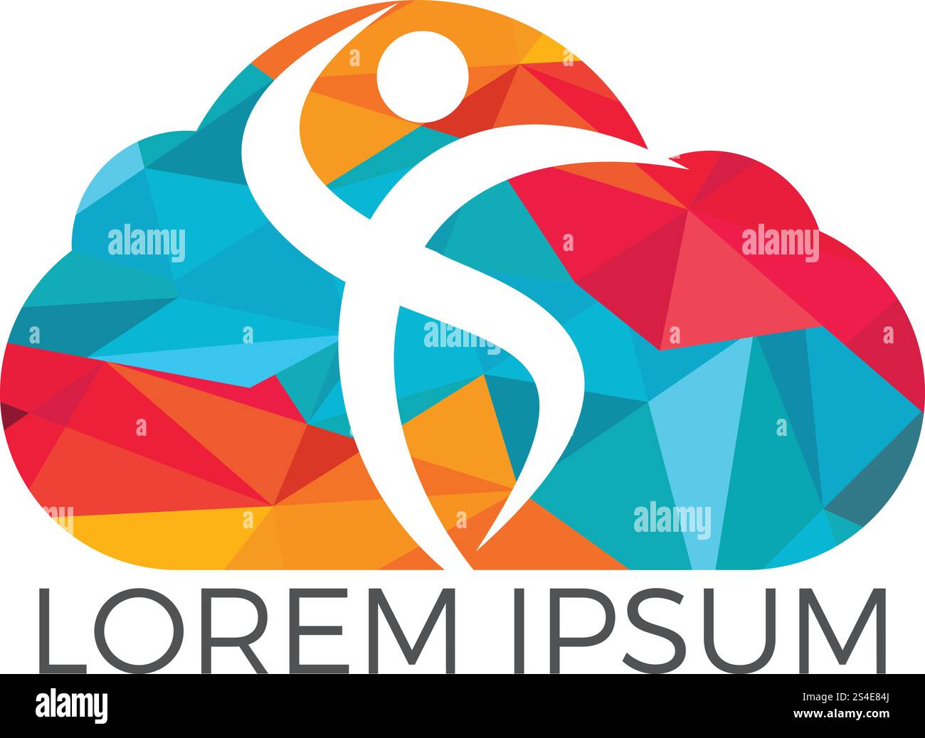 Human Cloud Logo Design Stock Vector Image & Art - Alamy