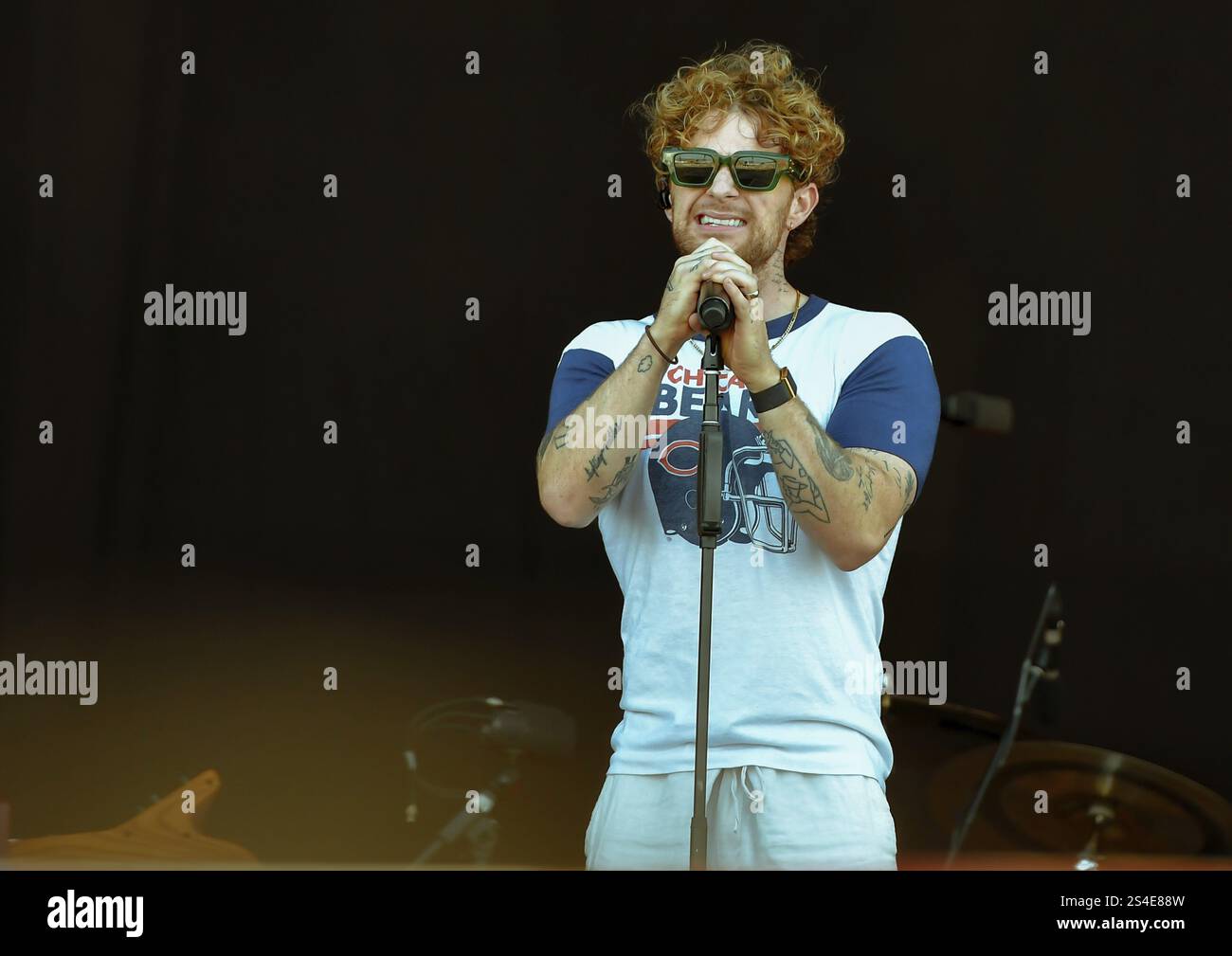 The singer Tom Grennan will be on stage at the Lollapalooza Festival ...