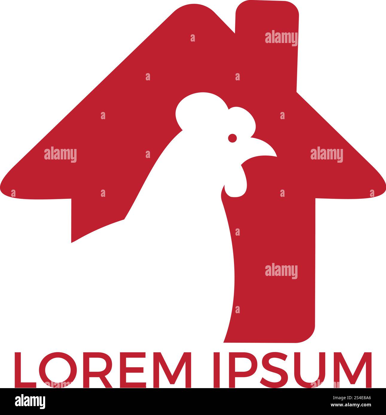 Chicken farm house logo concept Stock Vector Image & Art - Alamy
