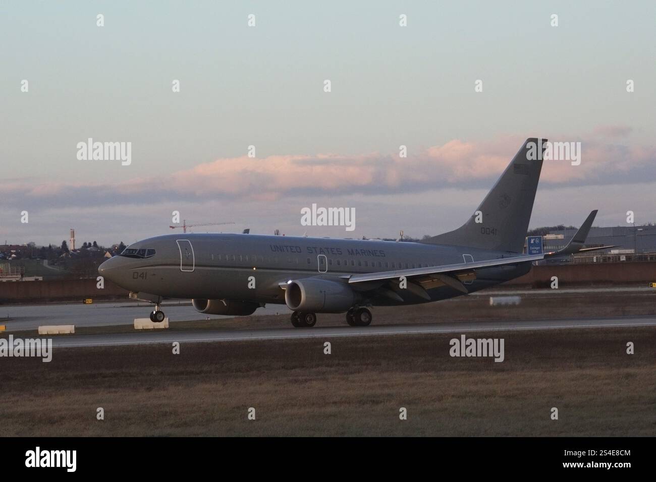 This special aircraft was on display in Stuttgart today: a Boeing C-40A ...