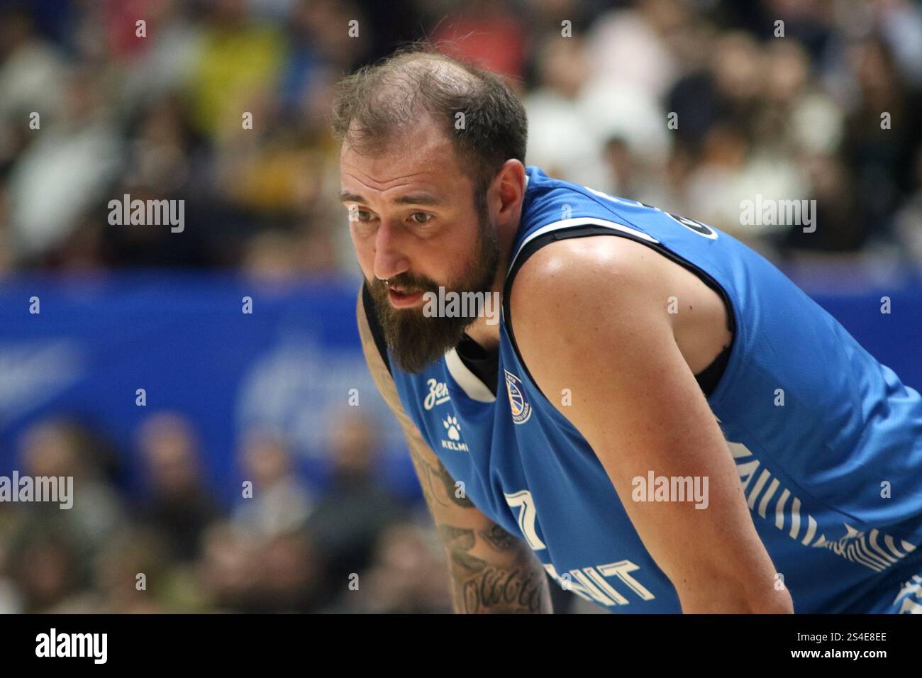 Saint Petersburg, Russia. 11th Jan, 2025. Sergey Karasev (7) of Zenit ...