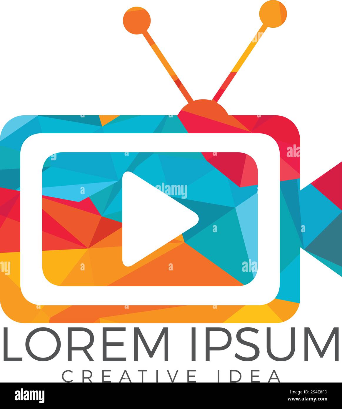 TV media logo design. Video cam sign Stock Vector Image & Art - Alamy