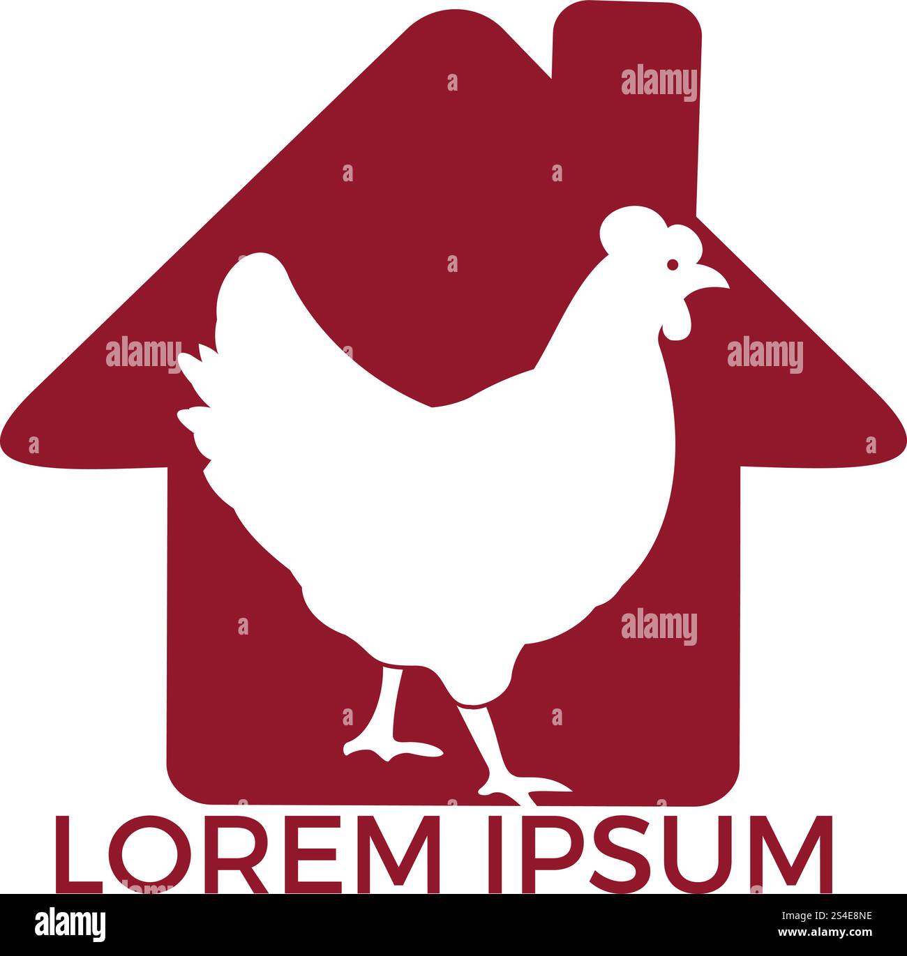 Chicken farm house logo concept Stock Vector Image & Art - Alamy