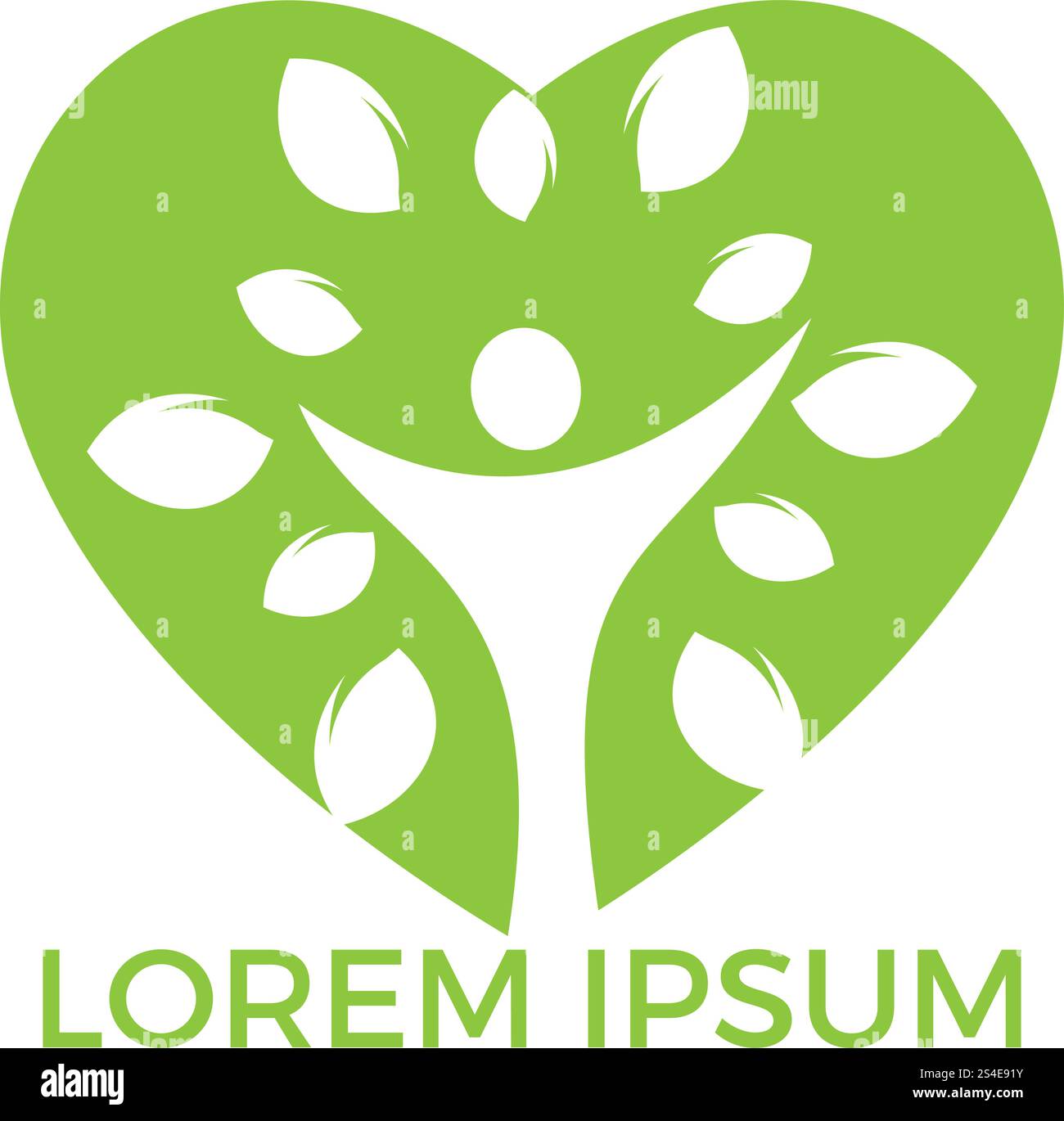 Human life logo icon of abstract people tree vector .Family tree heart ...