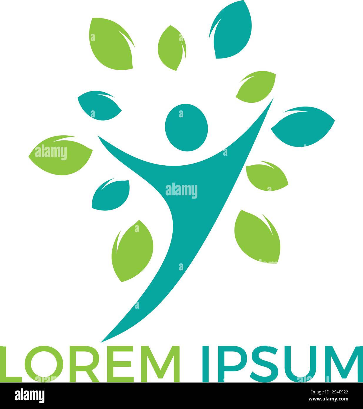 Tree people logo. Healthy people logo design.Human life logo icon of ...