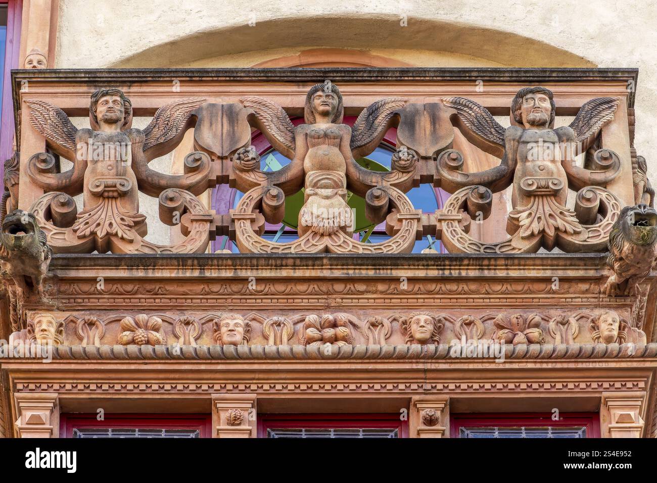 Detail of famous historical buildings from the German Renaissance from ...