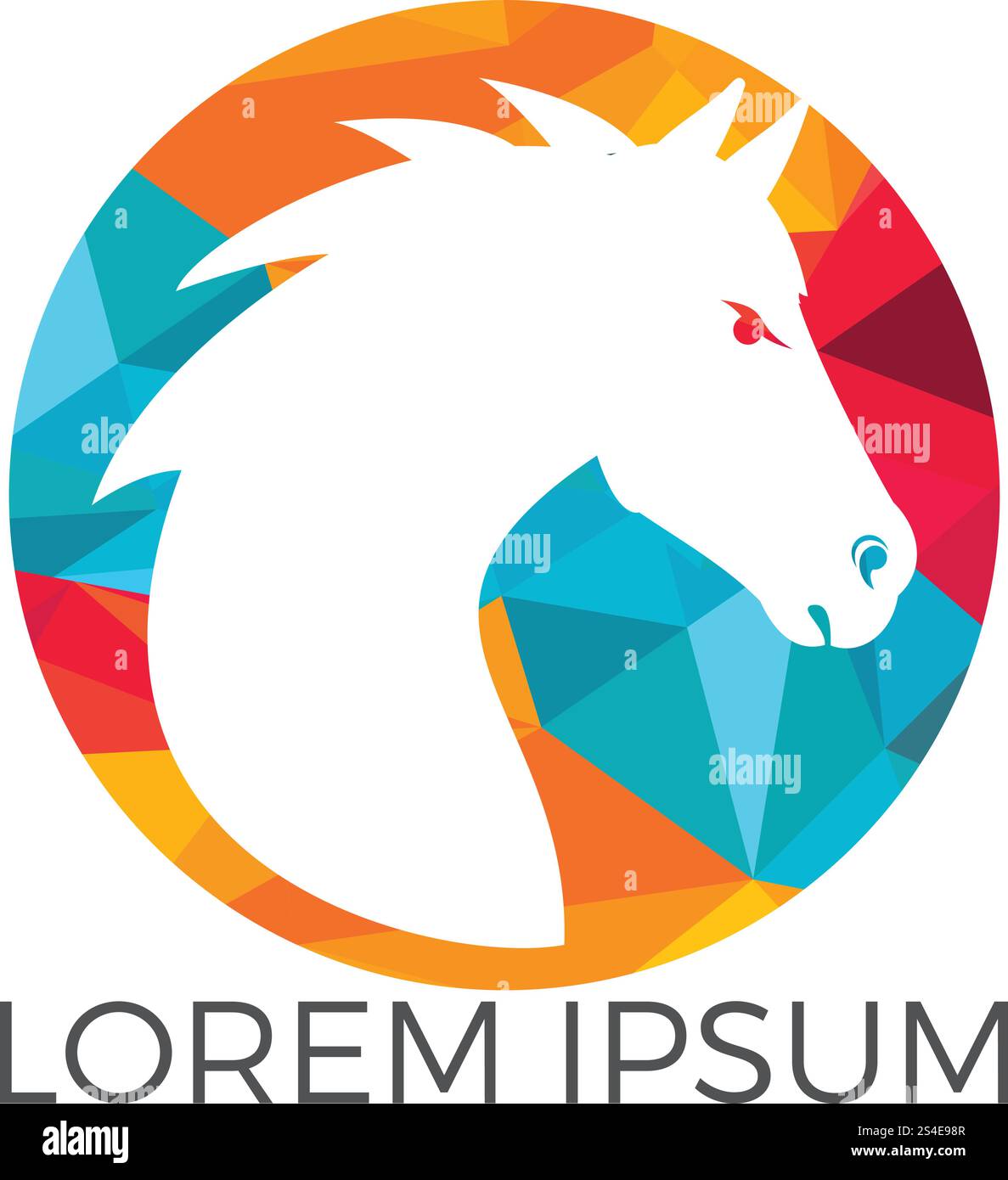 Horse logo design Stock Vector Image & Art - Alamy