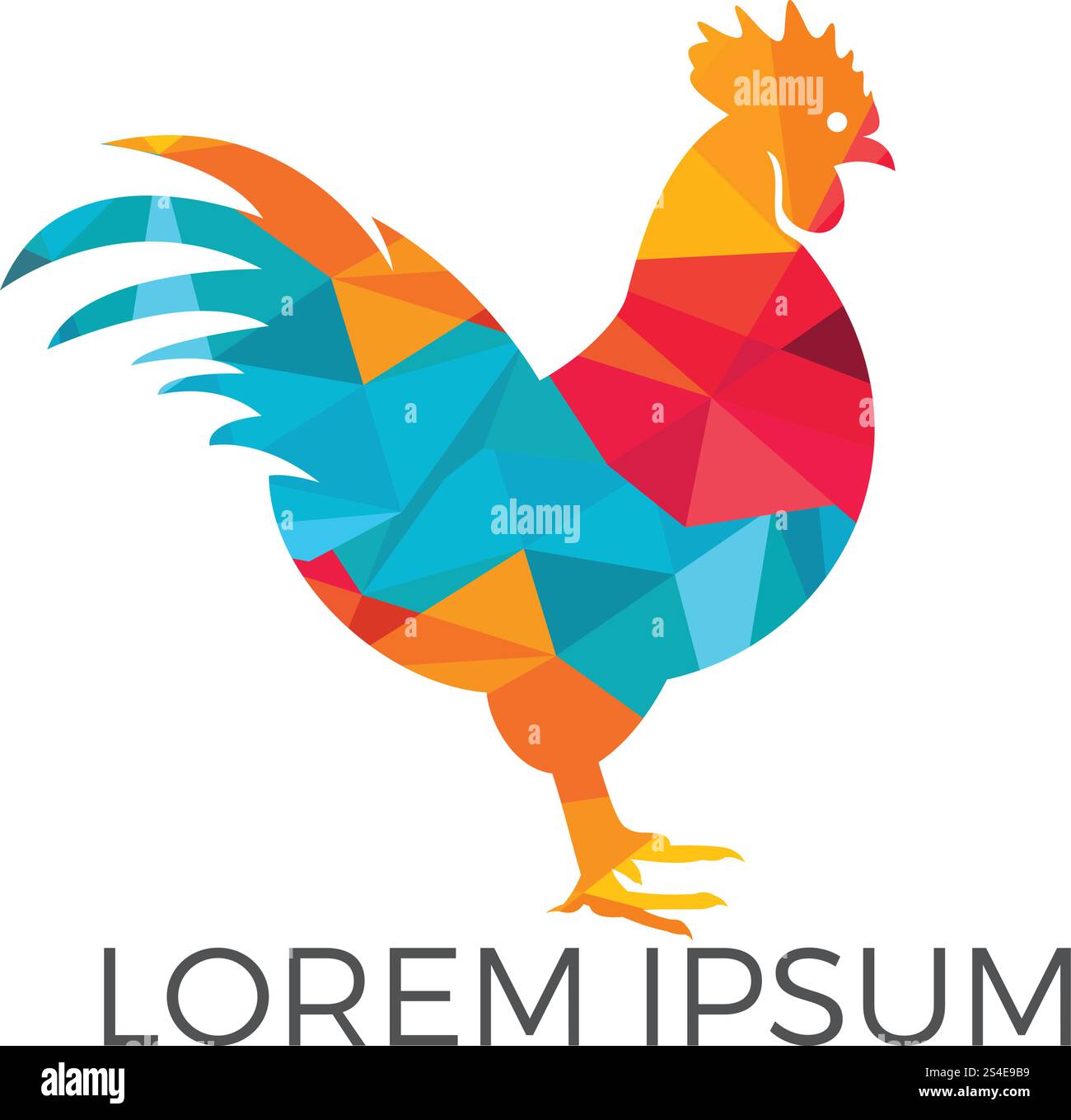 Rooster vector logo design Stock Vector Image & Art - Alamy