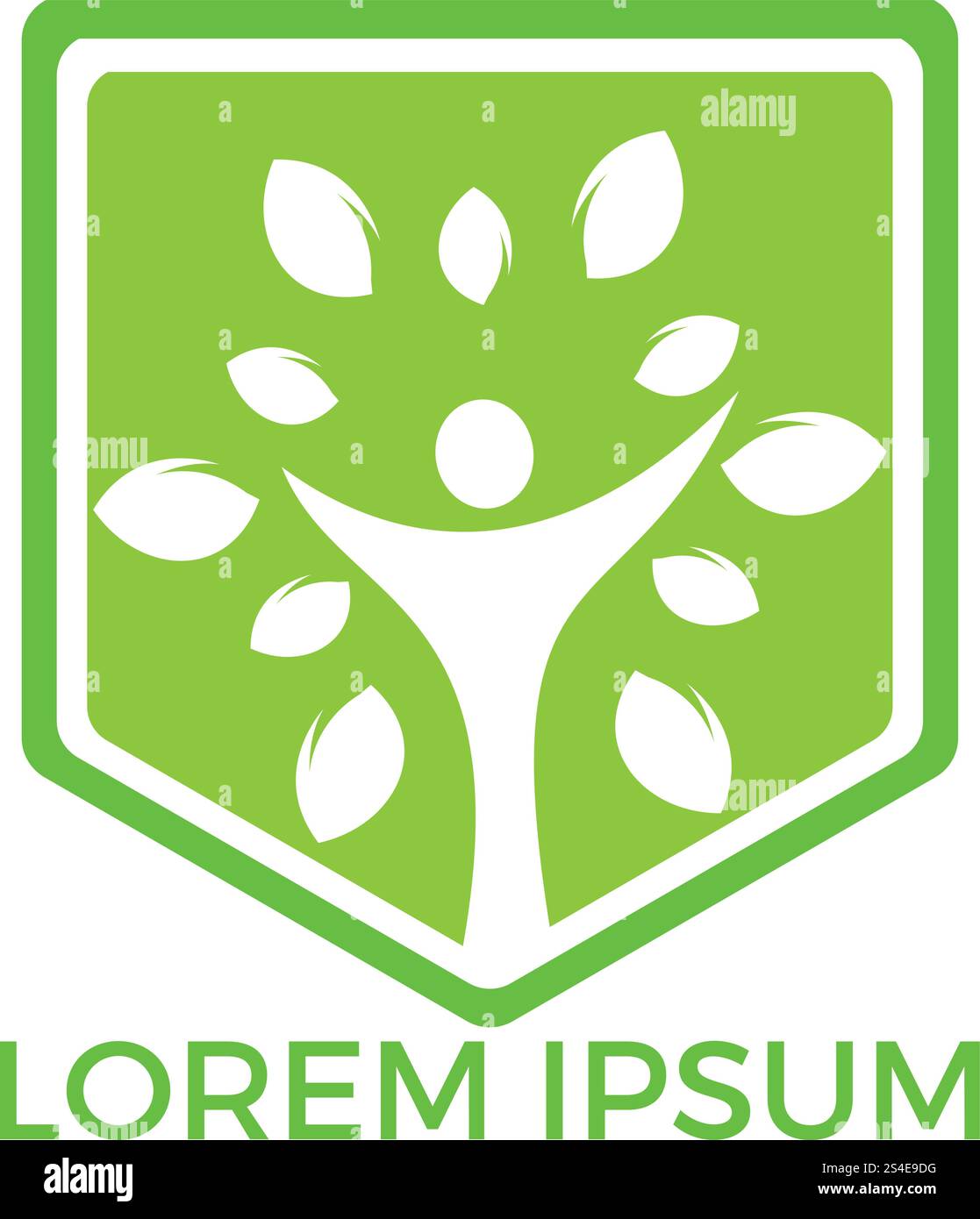 Human life logo icon of abstract people tree vector. Family tree sign ...