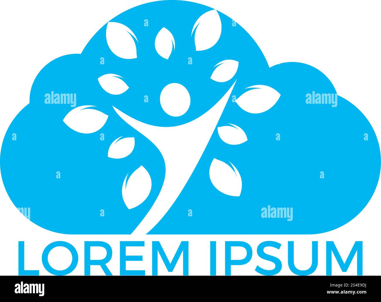 Human Cloud Tree Logo Design. Family tree sign and symbol Stock Vector ...