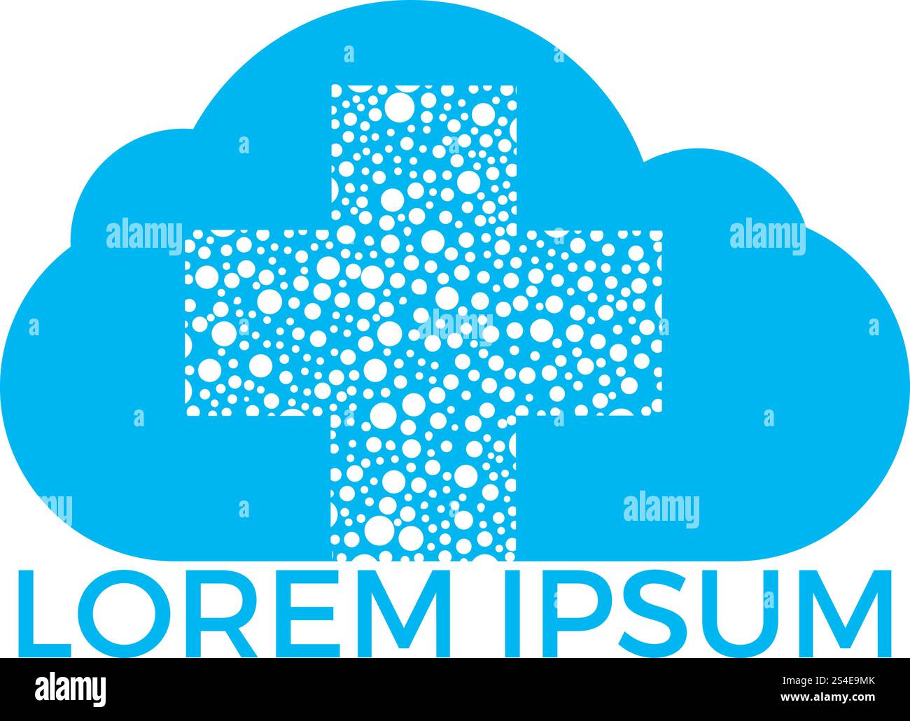 Cloud Health Medical Logo with cross icon Stock Vector Image & Art - Alamy