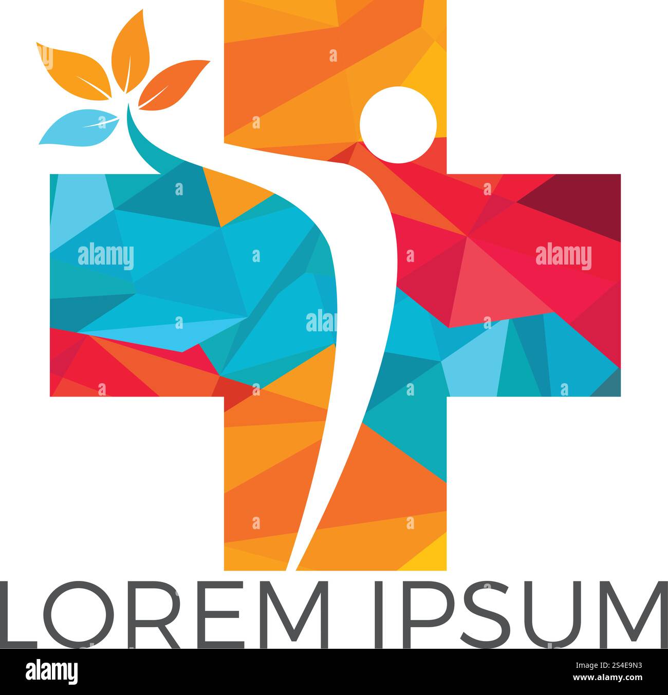 Abstract medical vector logo design. Illustration design of logotype ...