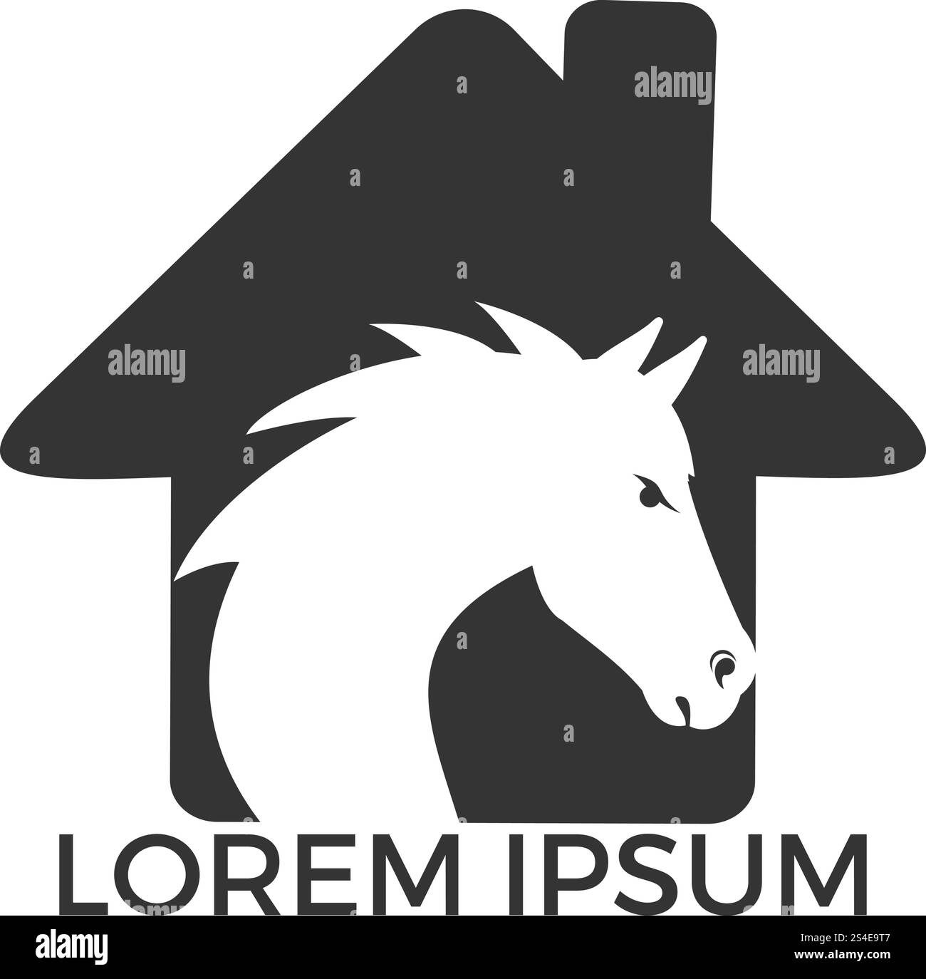 House and nature drawing Black and White Stock Photos & Images - Alamy