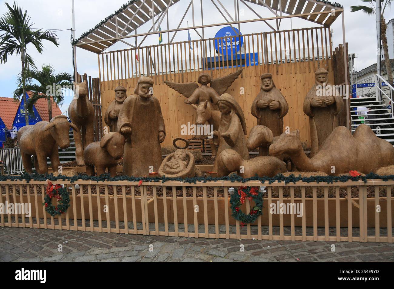 salvador, bahia, brazil - december 17, 2024: view of a christmas ...