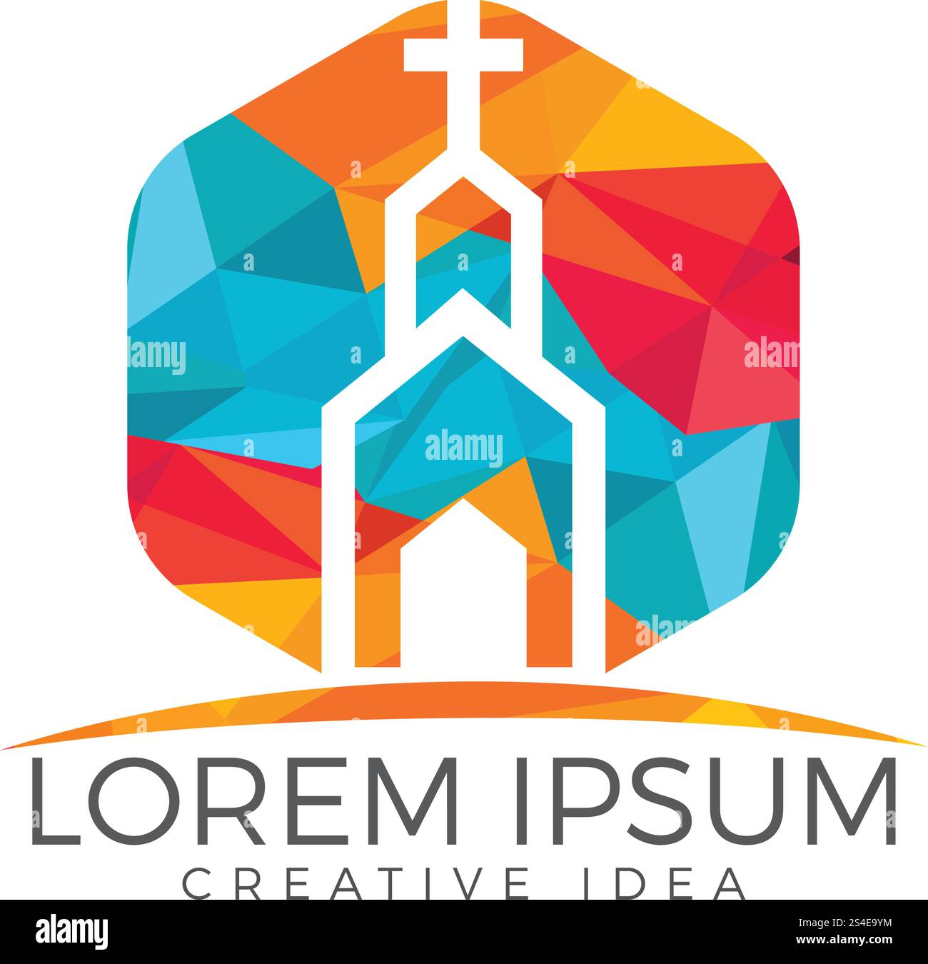 Church building vector logo design. Template logo for churches and ...