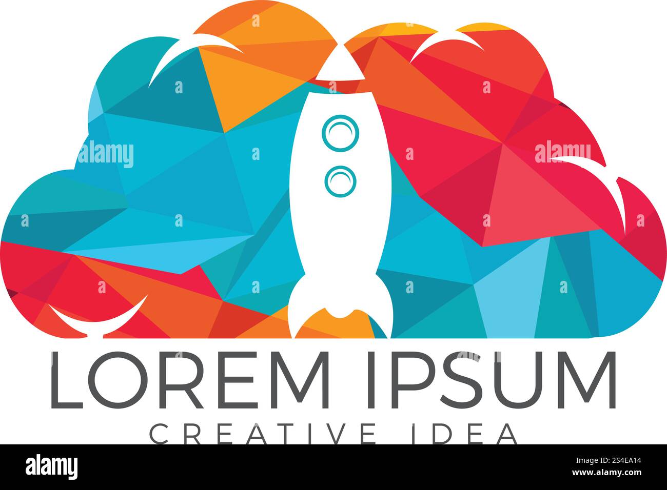 Cloud navigation logo design Stock Vector Images - Alamy