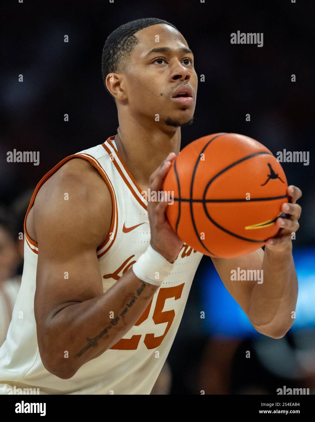Jan 11, 2025. Jayson Kent (25) of the Texas Longhorns in action vs the ...