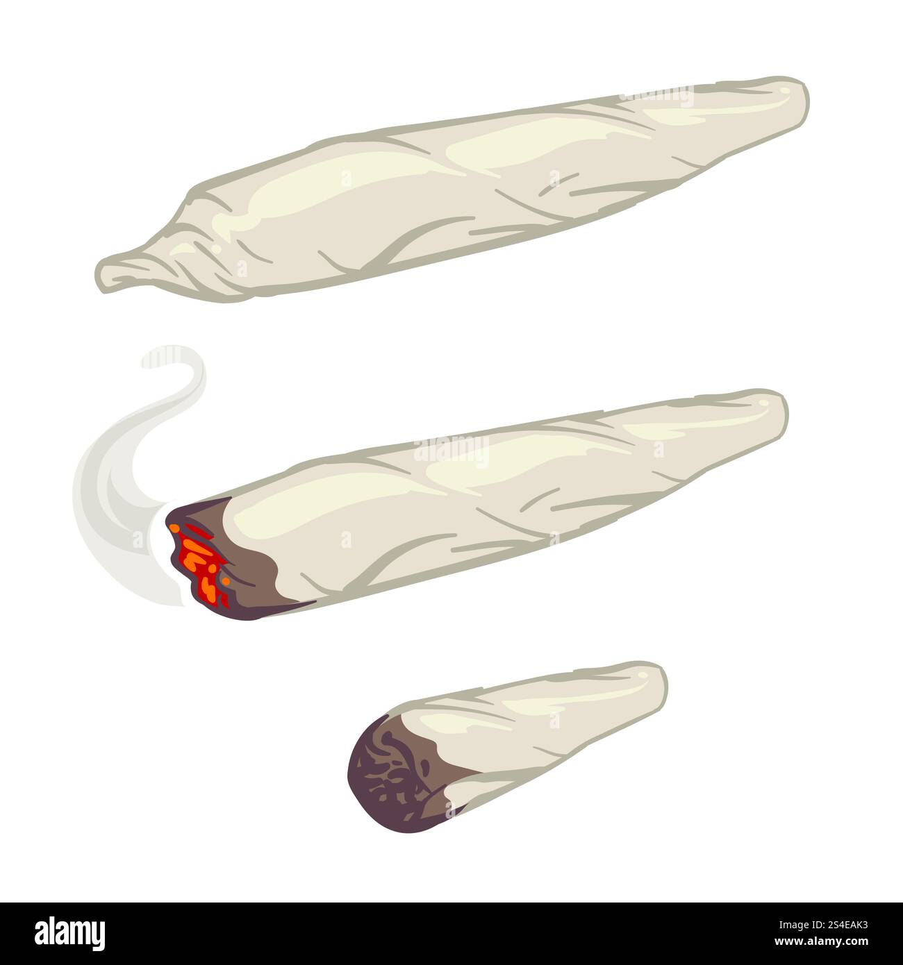 Smoking joint cartoon Cut Out Stock Images & Pictures - Alamy