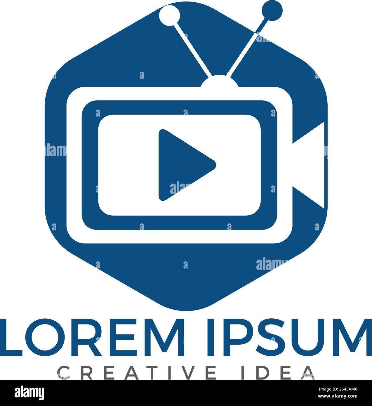 TV media logo design. Video cam sign Stock Vector Image & Art - Alamy