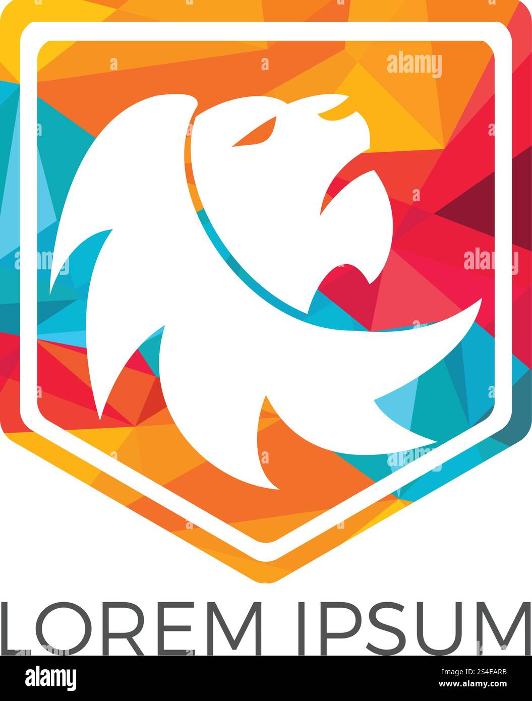 Lion shield logo design template Stock Vector Image & Art - Alamy