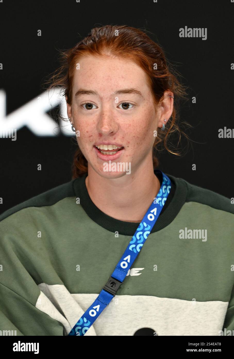 Melbourne, Australia. 12th Jan, 2025. Australian teenager Maya Joint is ...