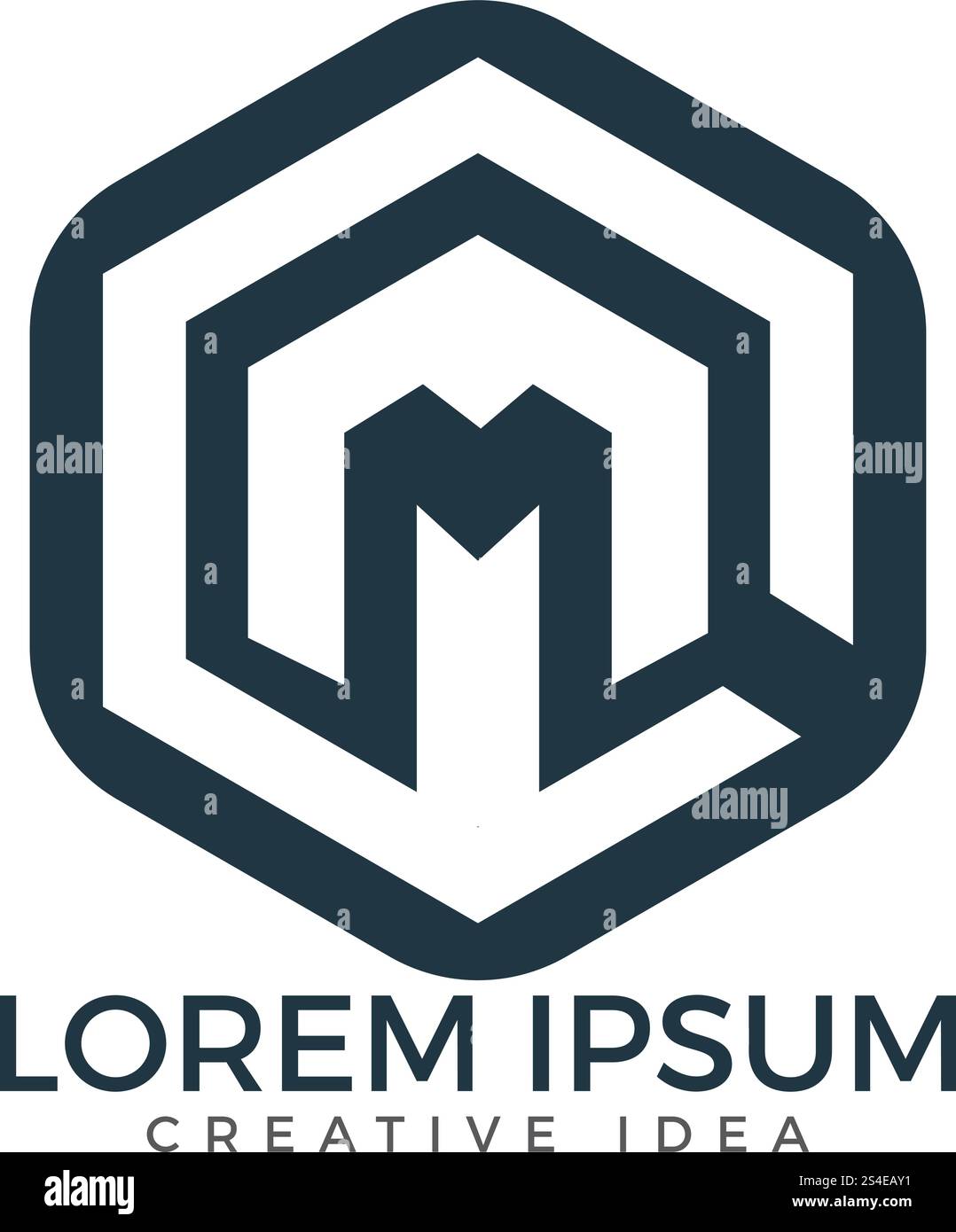 Abstract letter M vector logo concept Stock Vector Image & Art - Alamy