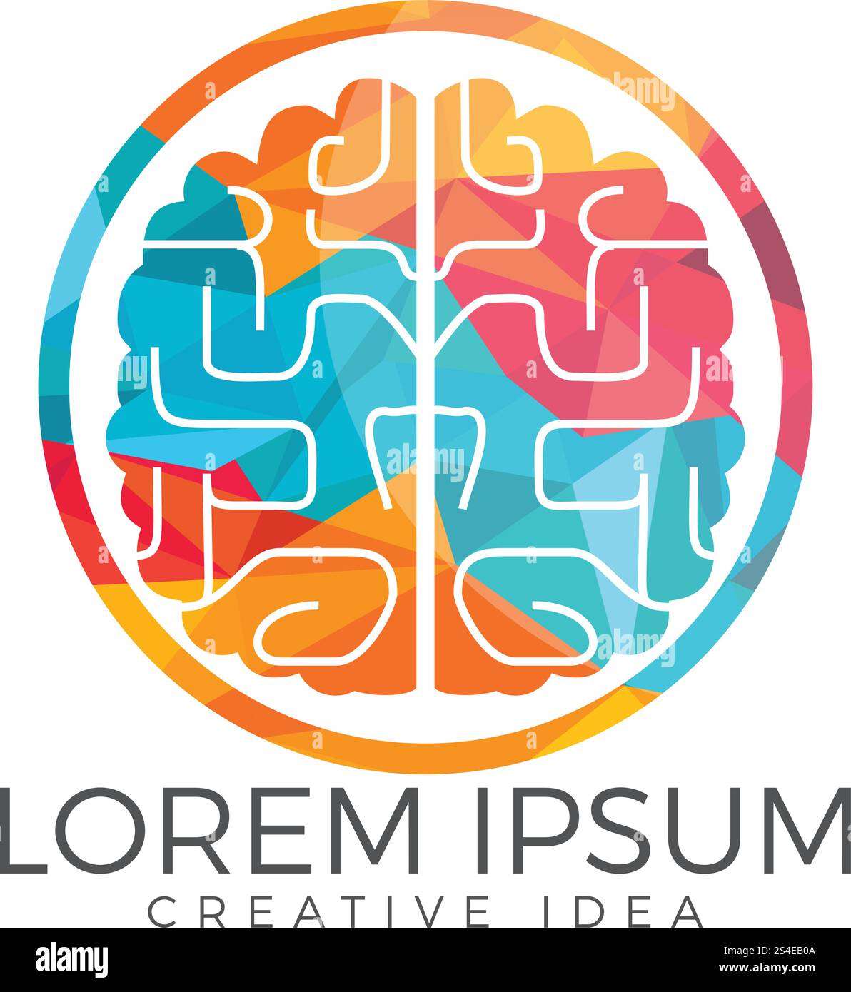 Creative brain logo design. Think idea concept.Brainstorm power ...