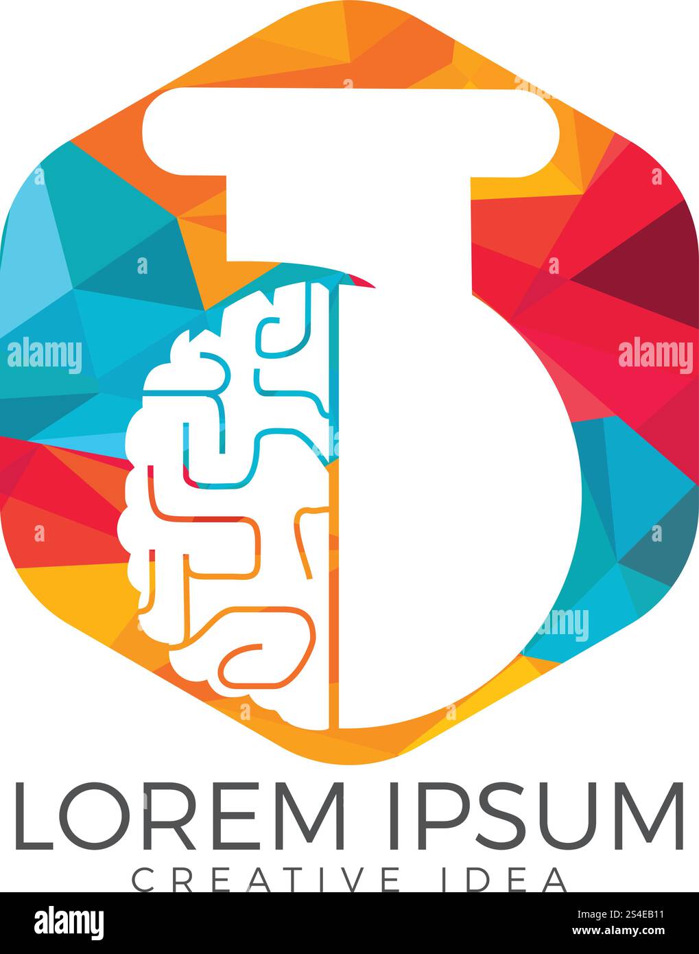 Brain lab logo design Stock Vector Image & Art - Alamy