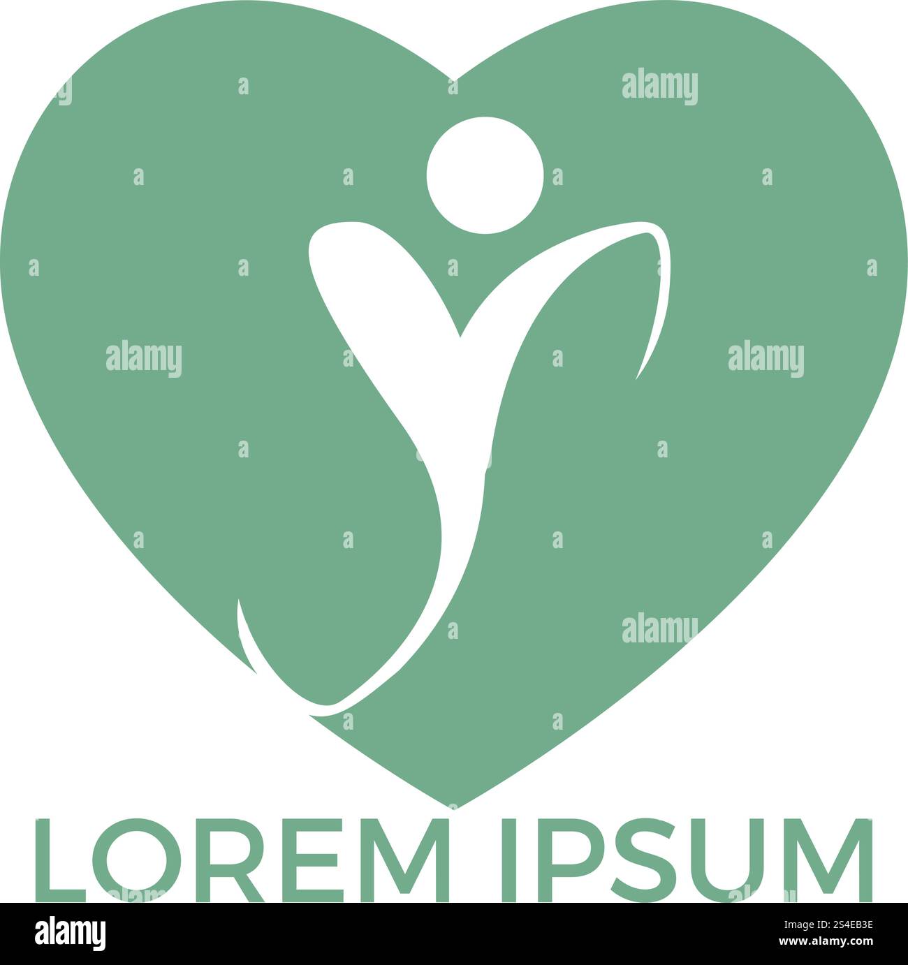 Human Health logo design. Healthcare heart shape vector logo concept ...