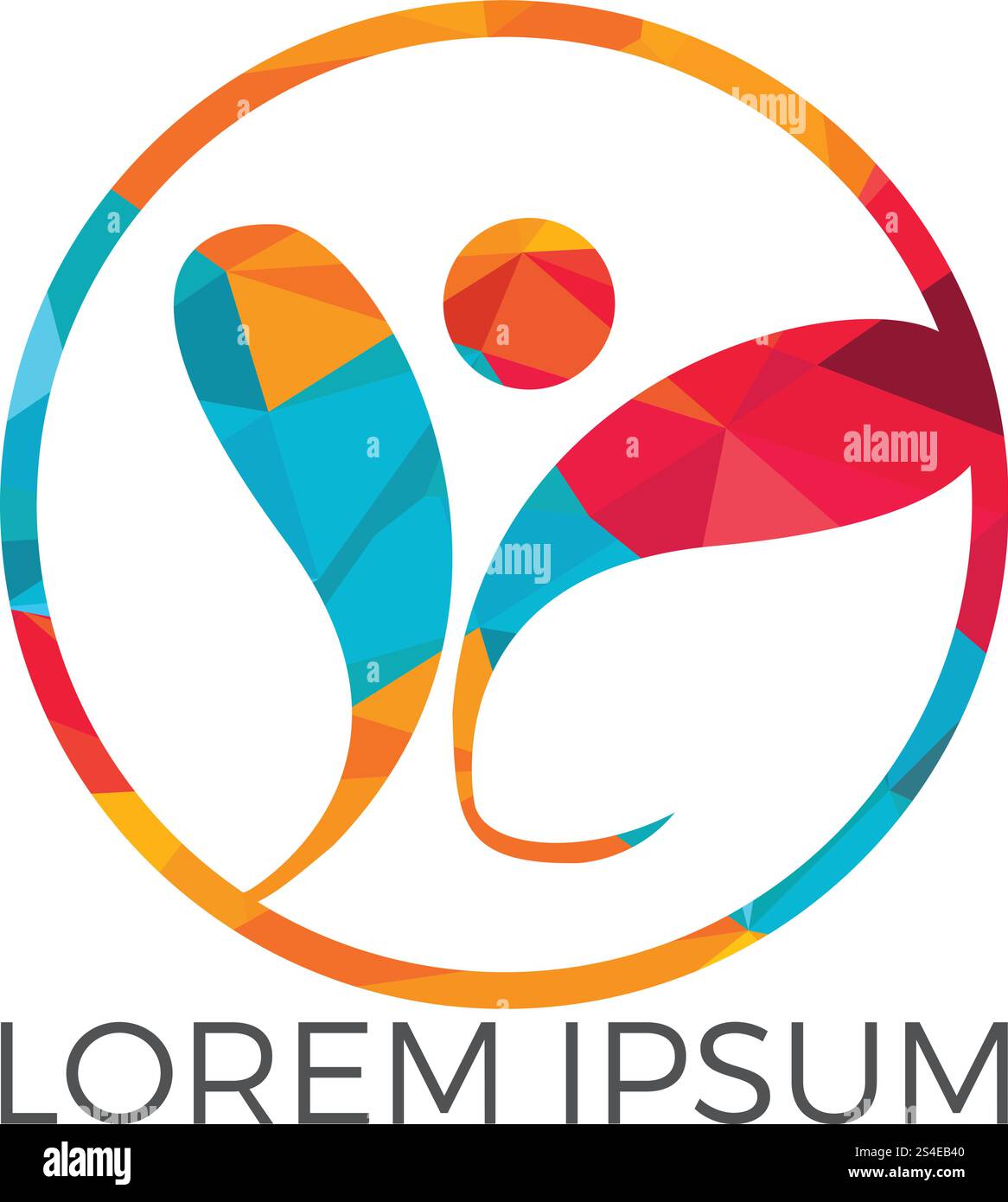 Human Health logo design. Healthcare vector logo concept illustration ...