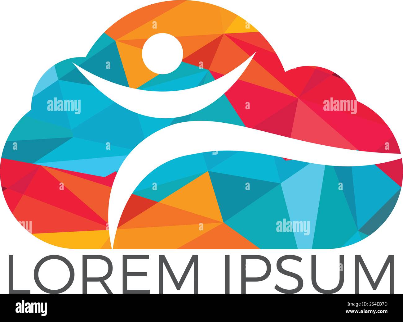 Human Cloud Logo Design Stock Vector Image & Art - Alamy