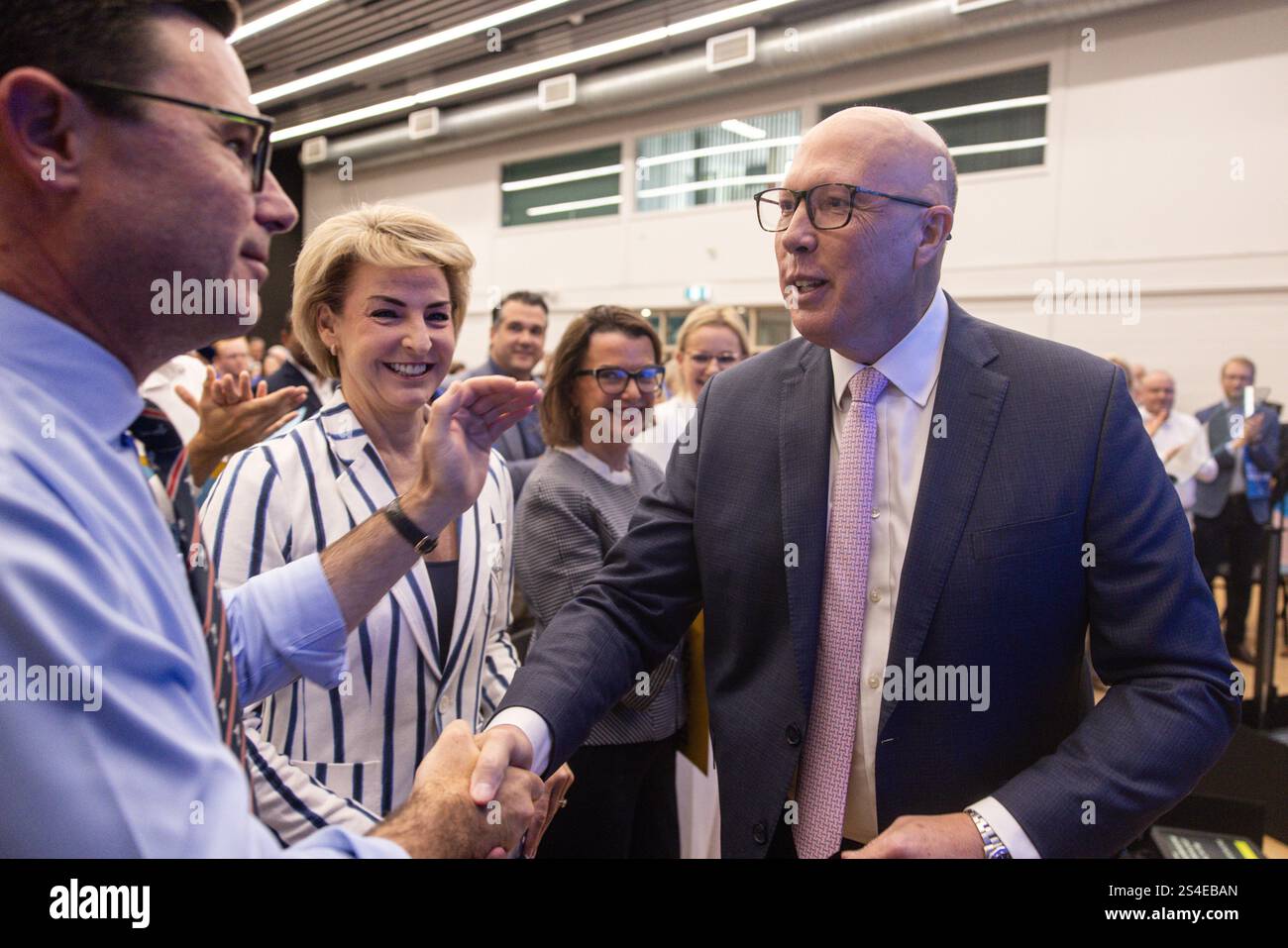 Melbourne, Australia. 12th Jan, 2025. Leader of the Opposition Peter ...