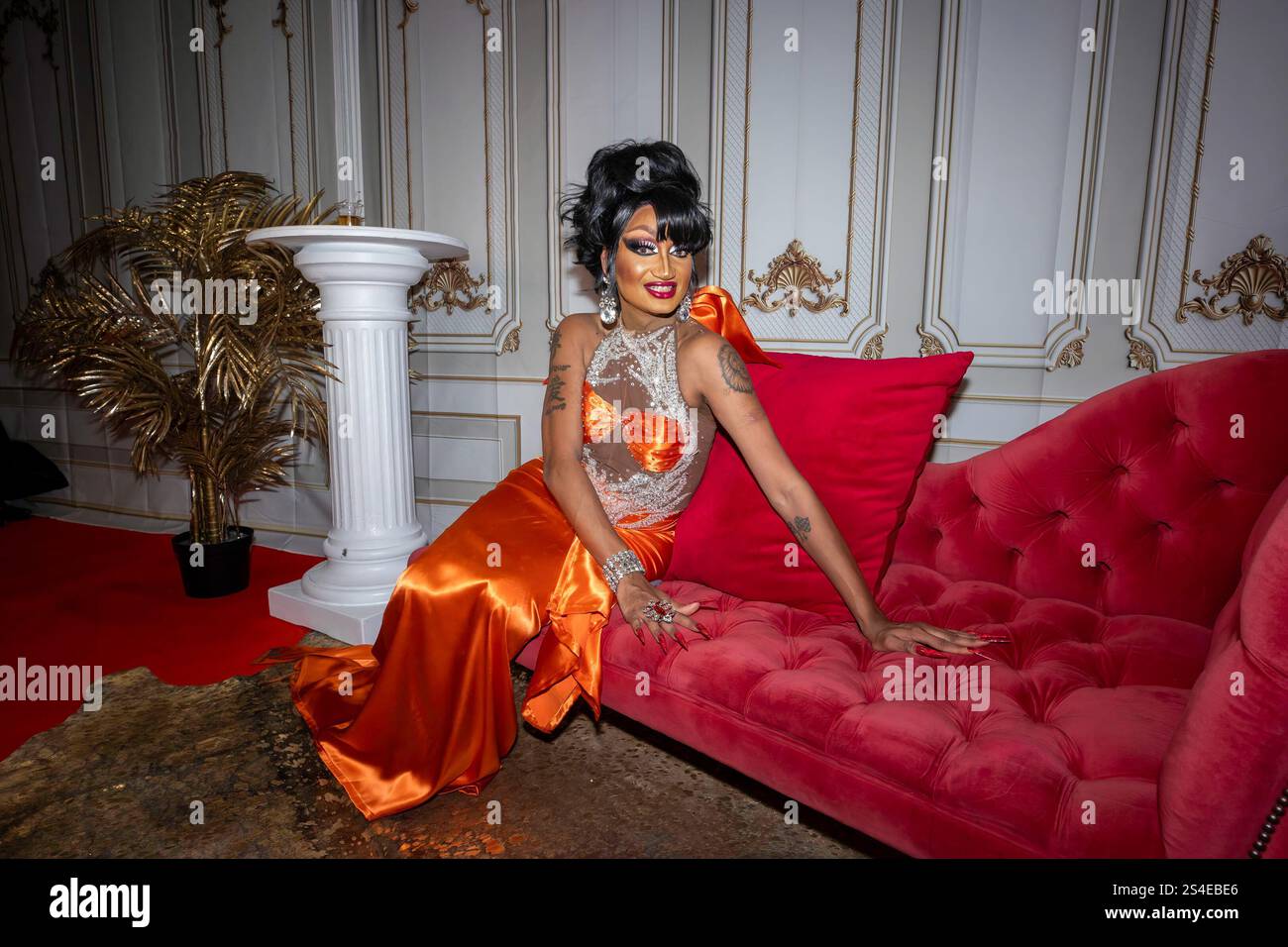 London, England, 11th January, 2025. Angeria Paris VanMicheals poses at ...